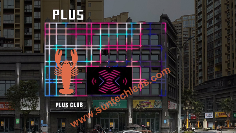 DMX Controlled High-end Restaurant Facade LED Lighting Design - Buy dmx ...
