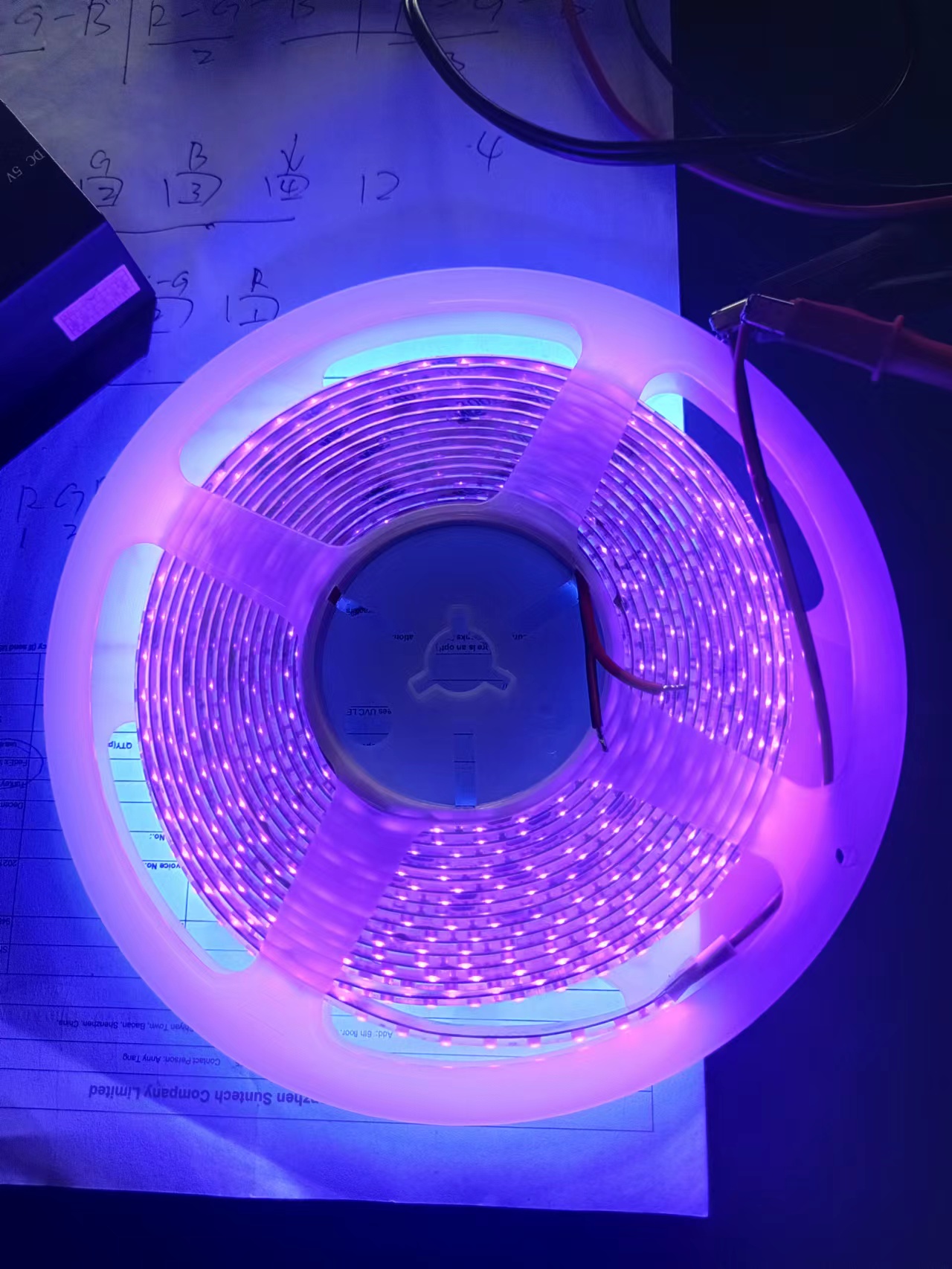 Custom logo 200m 365nm 395nm 120leds/m UVA LED Strip Shipped to US ...