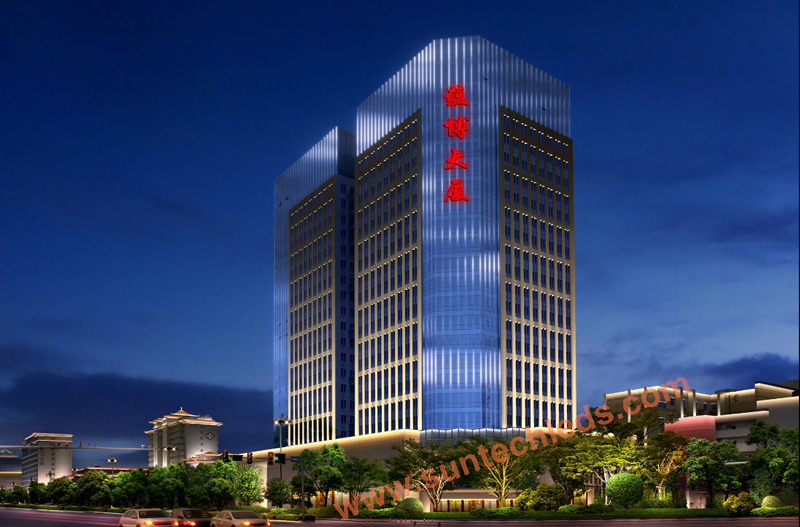 Yunbo Skyscraper Art & Design Facade Lighting - Buy Design facade ...