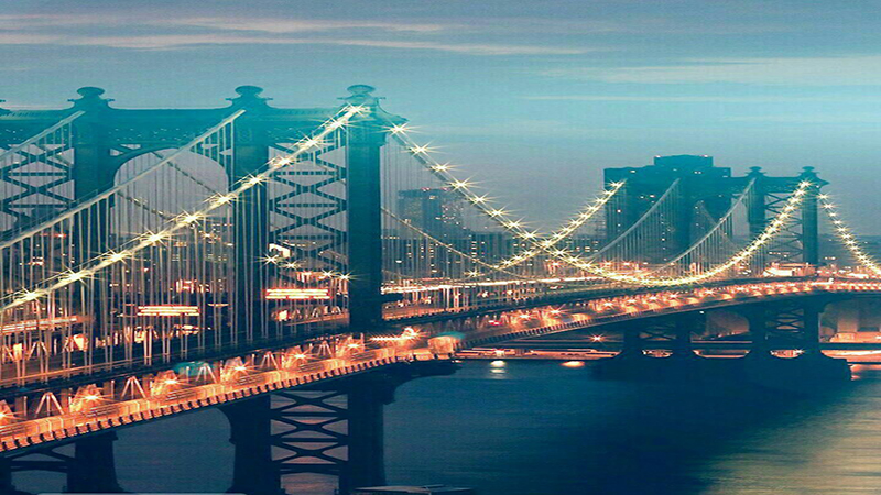 Modern Art Brooklyn Bridge Facade Lighting - Buy Bridge Facade Lighting ...