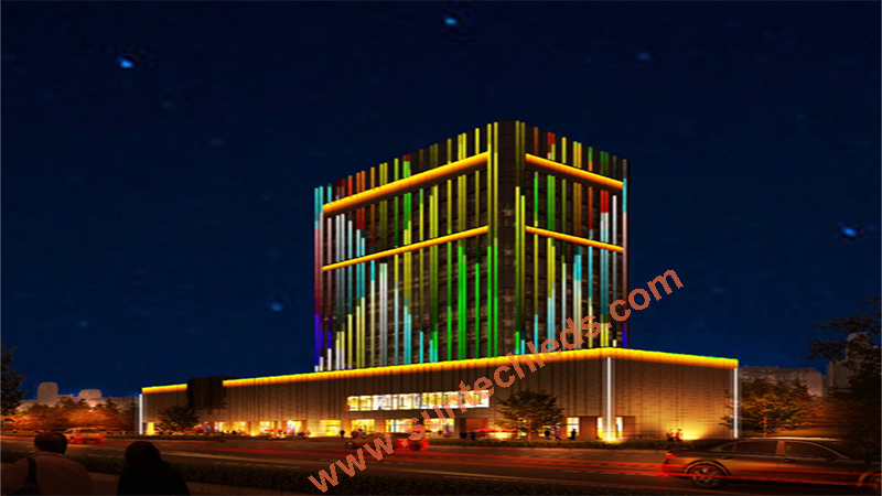 DMX Programmable RGBW Building Facade Lighting Project - Buy dmx led ...