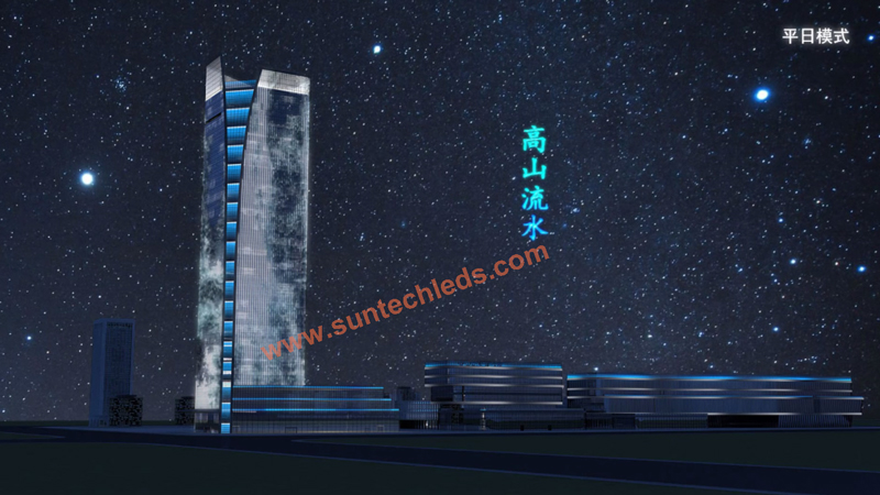 Skyscraper LED Facade Buildings & Landmarks Illumination - Buy building ...