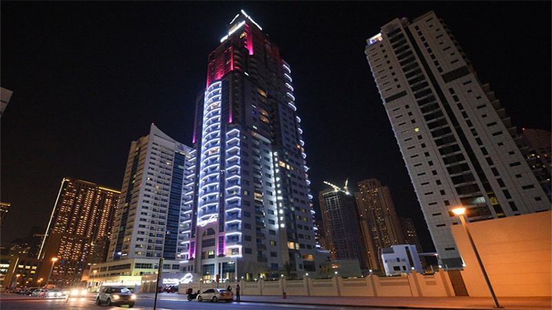 Urban High-rise Building Residential Lighting - Buy building facade ...