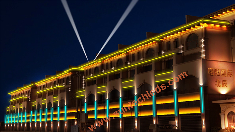 Intelligent DMX RGBW House Facade Lighting Control Systems - Buy led ...