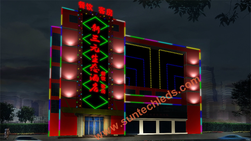 DMX Controlled Addressable LED Facade Lighting Supplier Design - Buy ...
