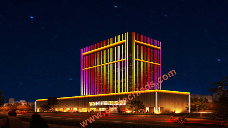 DMX Programmable RGBW Building Facade Lighting Project - Buy dmx led, rgbw light, building ...