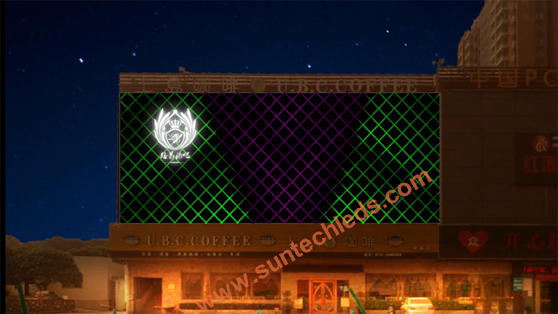 Cafe & Restaurant Exterior Dynamic LED Lighting Design - Buy led facade ...