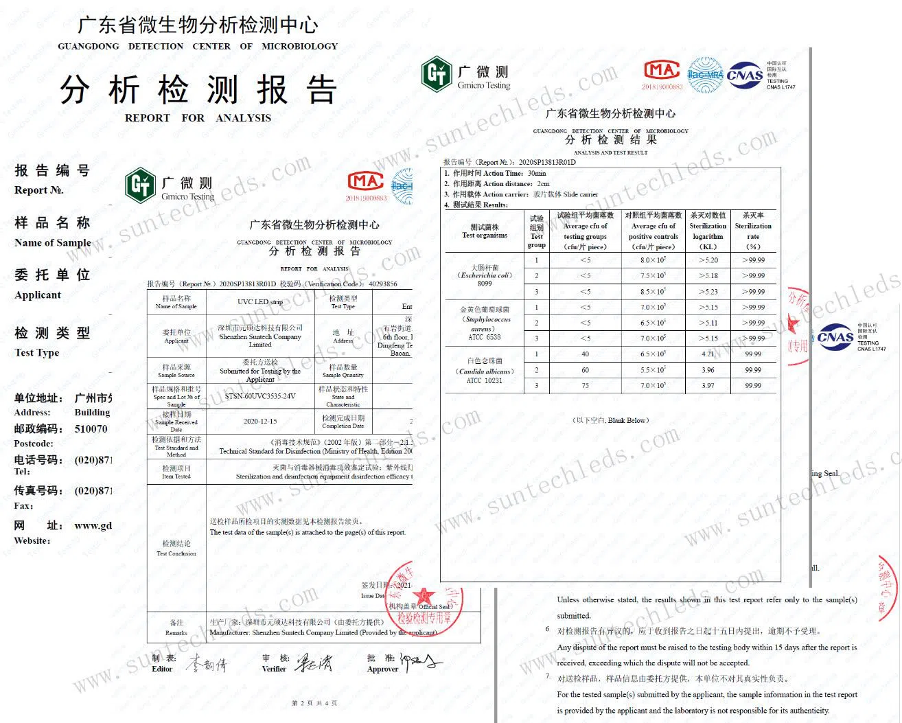 Germicidal UVC LED Strip 265nm ~ 278nm - Buy China, manufacturers ...