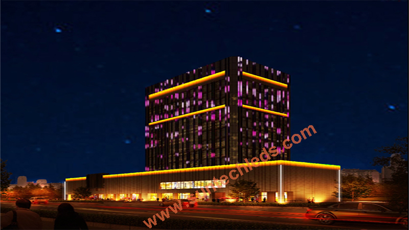 DMX Programmable RGBW Building Facade Lighting Project - Buy dmx led ...